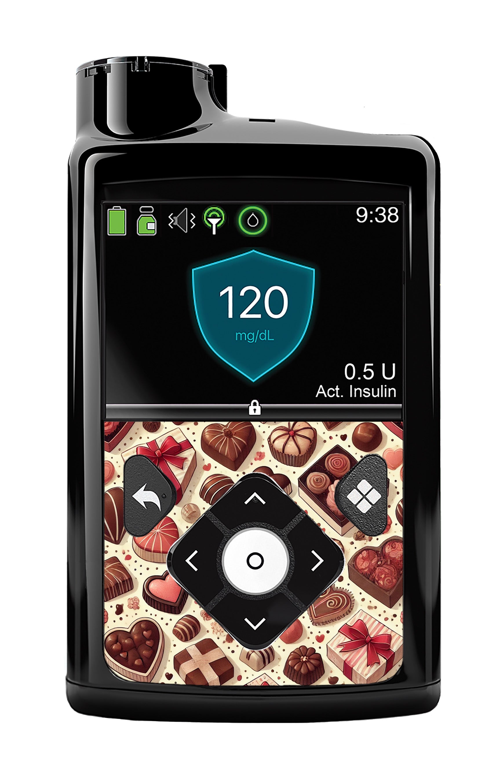 Chocolate Love Sticker for Medtronic MiniMed 770G & 780G exclusive at – Pump Peelz