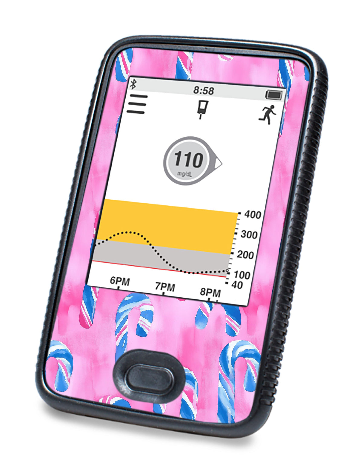 Candy Canes DEXCOM G6 Touchscreen Receiver exclusive at Pump Peelz