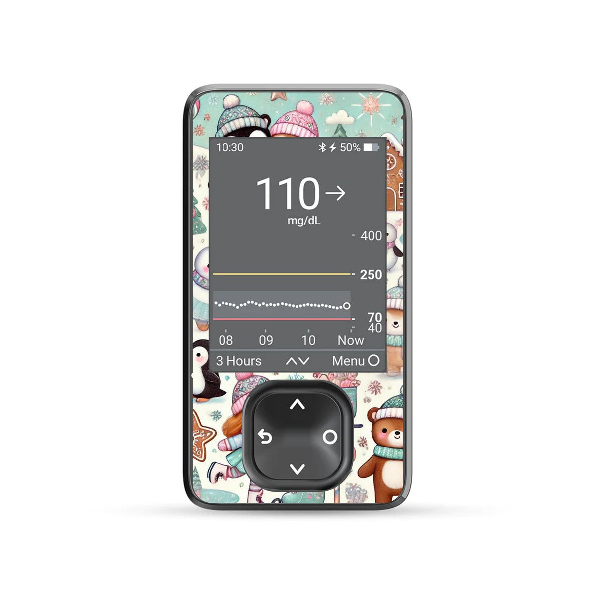 Christmas Scene DEXCOM G7 and G6 Touchscreen Receiver Sticker — Pump Peelz