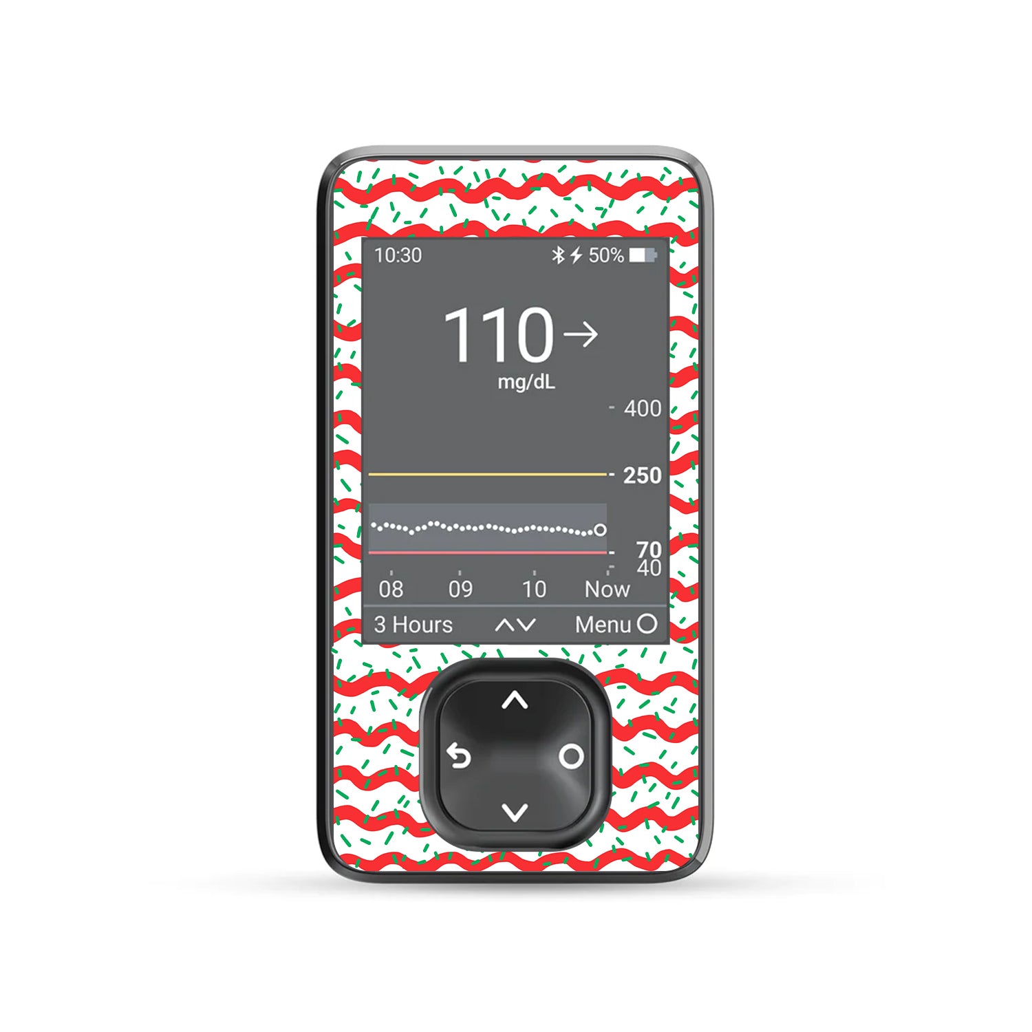 Christmas Icing Dexcom G7 and G6 Touchscreen Receiver Sticker - Pump ...
