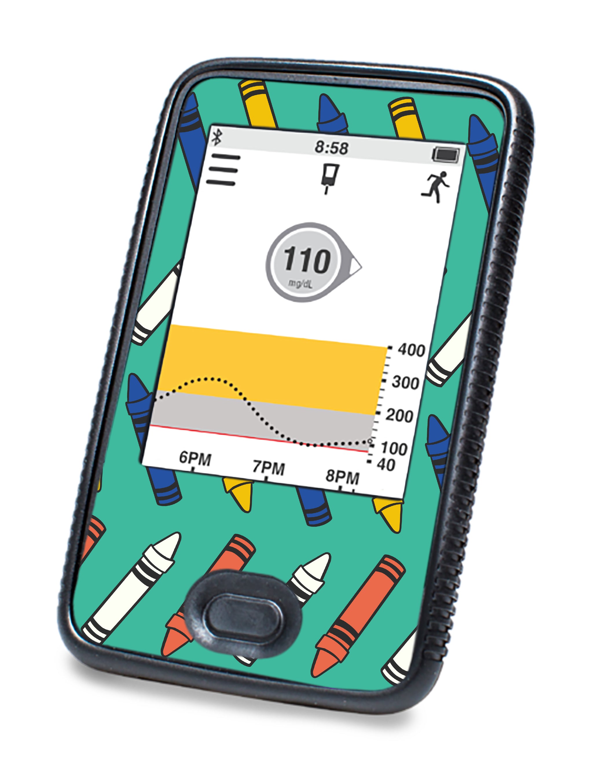 Crayon Pop Dexcom G6 Touchscreen Receiver Sticker - Pump Peelz | Pump