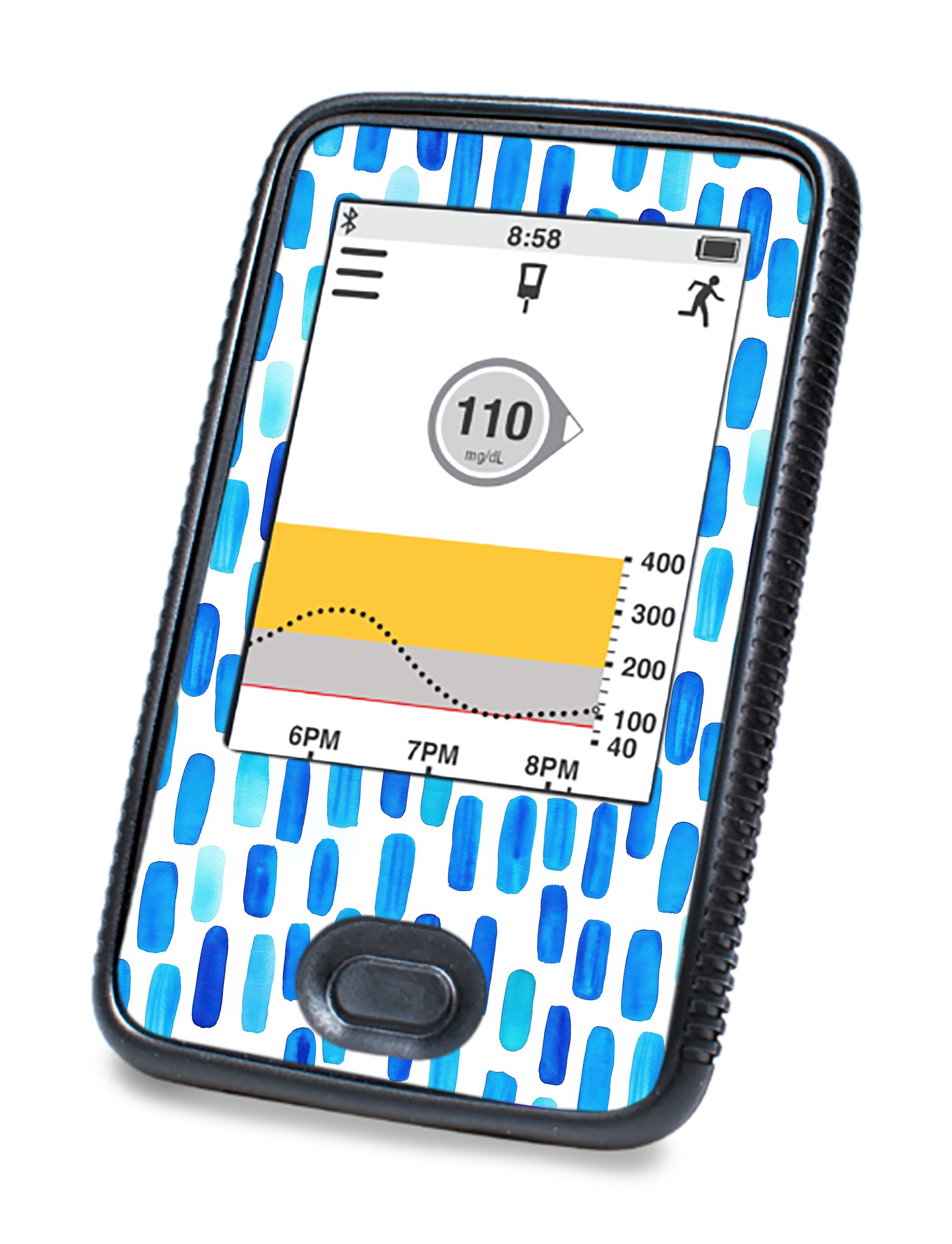 Level Lines Dexcom G6 Touchscreen Receiver Sticker - Pump Peelz | Pump