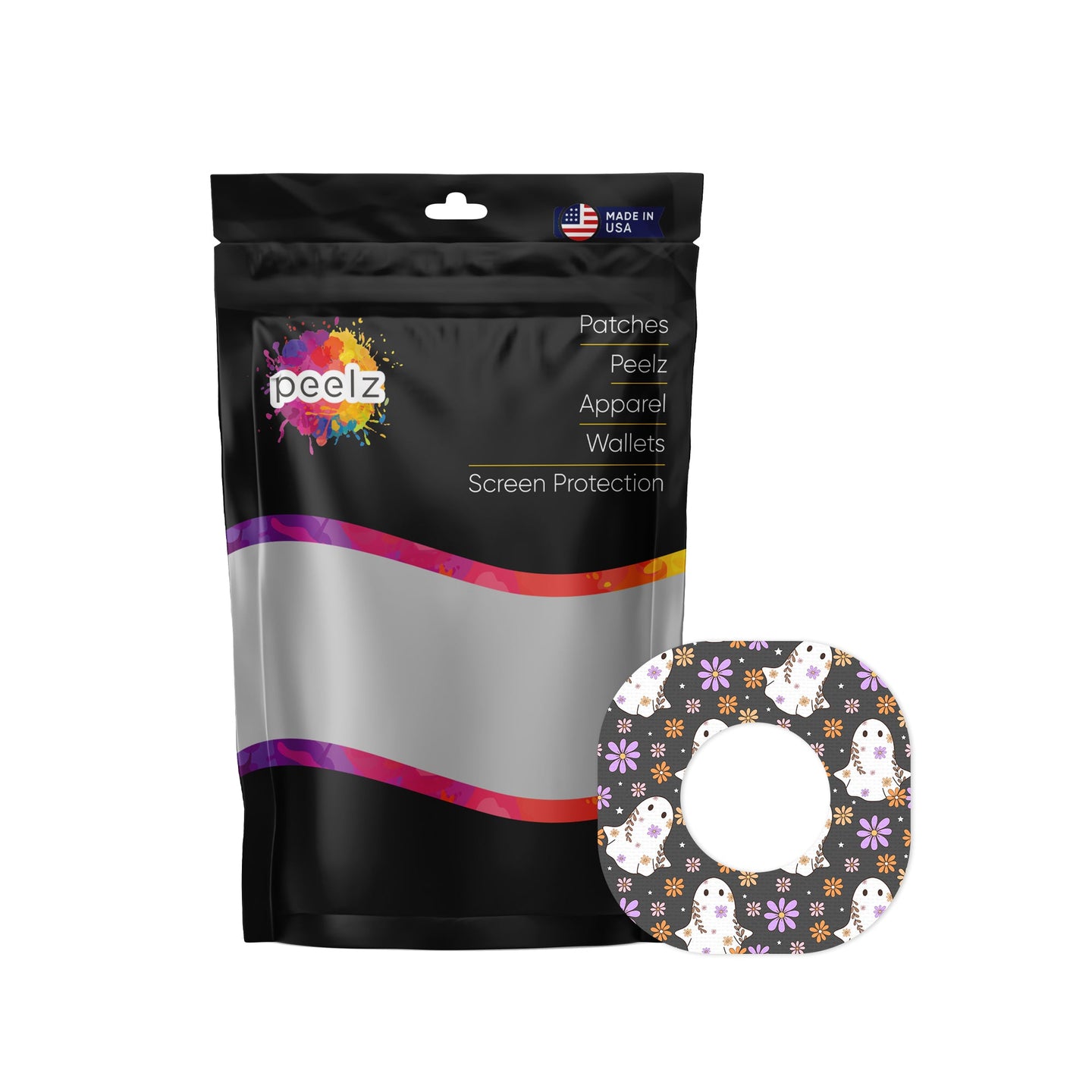 Groovy Ghosts Patch Tape Designed for the DEXCOM G7 – Pump Peelz