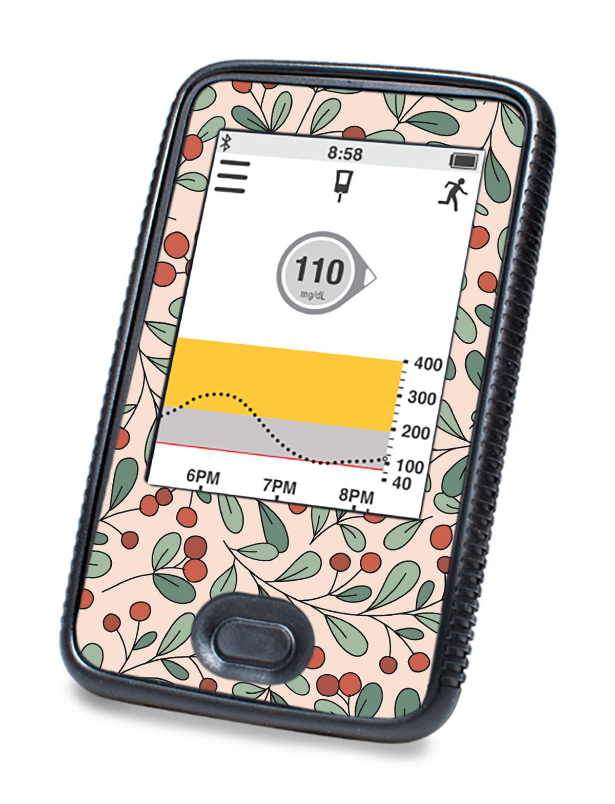 Holly Berries DEXCOM G6 Touchscreen Receiver — Pump Peelz
