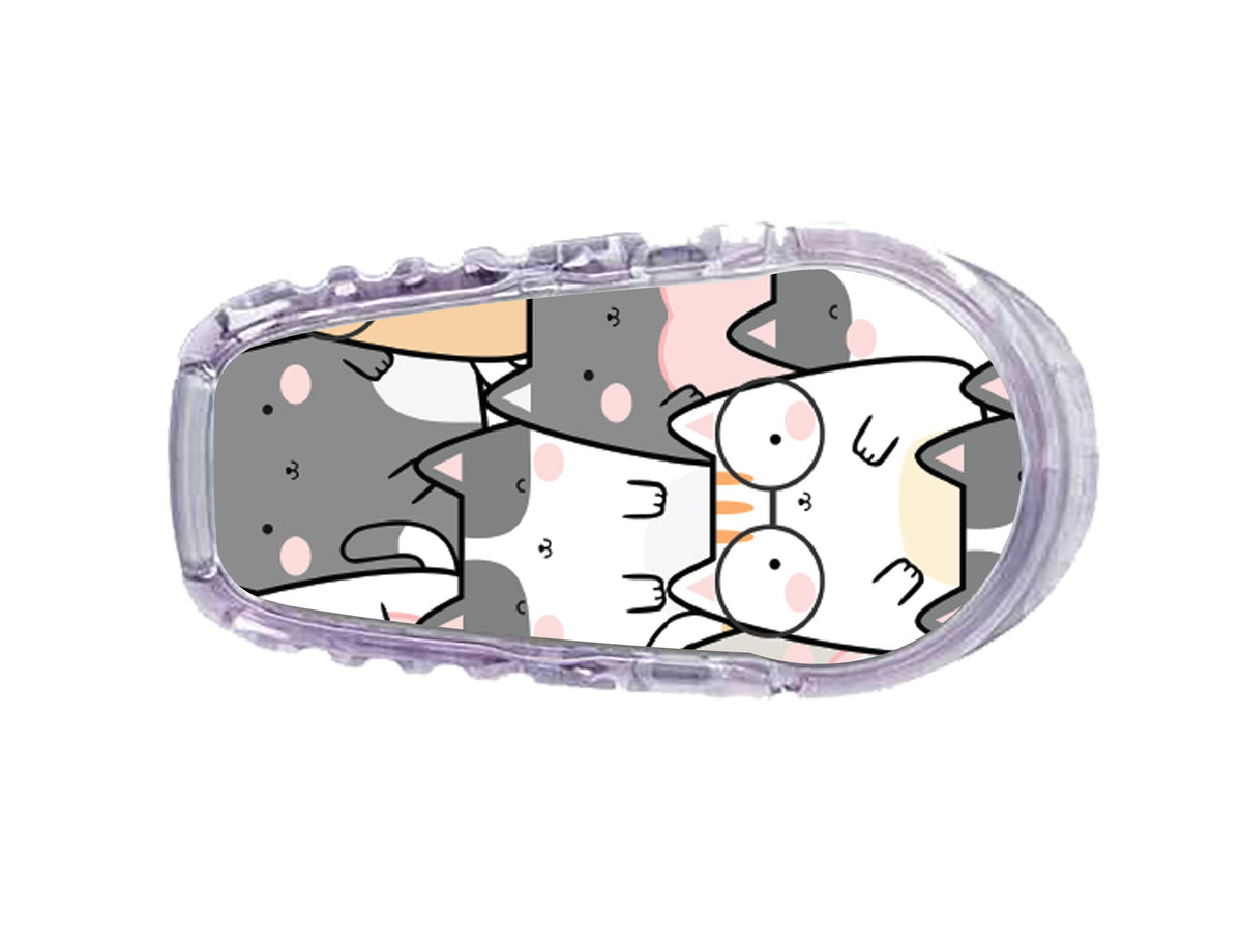 Kitty Cartoon Dexcom G6 Transmitter Sticker — Pump Peelz