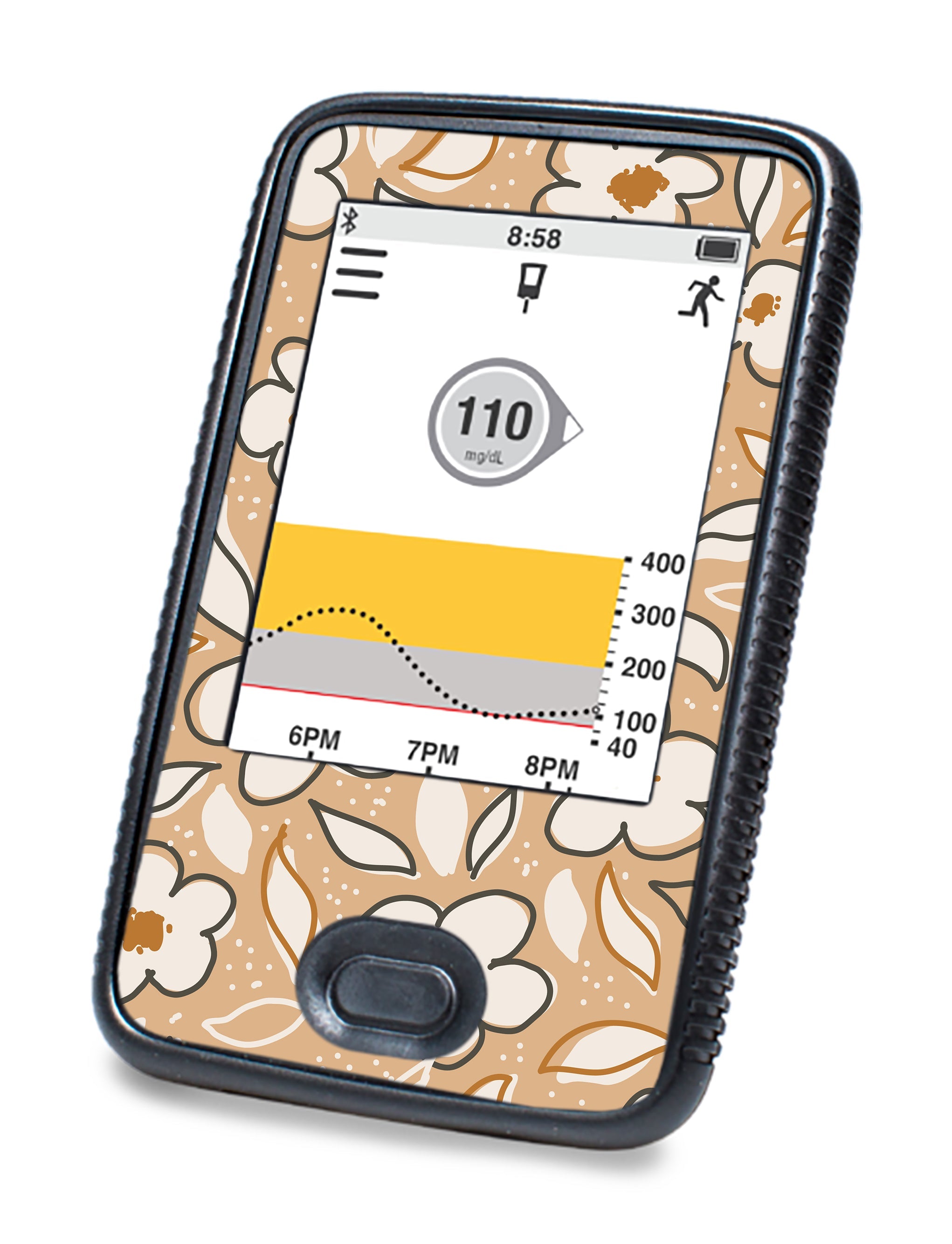 Muted Floral DEXCOM G6 Touchscreen Receiver – Pump Peelz
