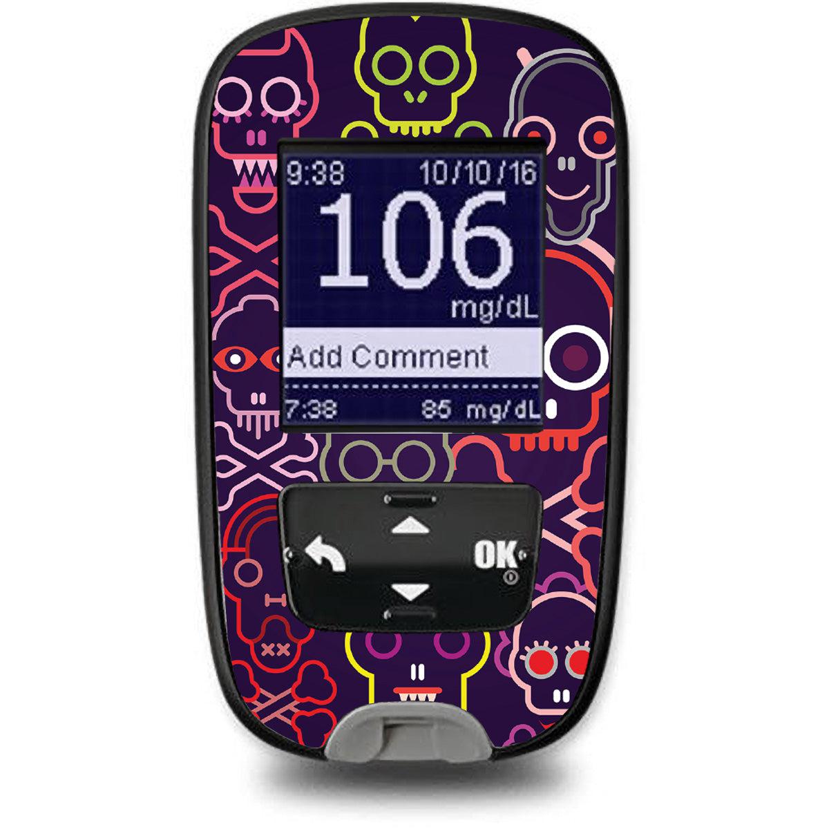 Psycho Skulls for the Accu-Chek Guide Glucometer | Pump Peelz