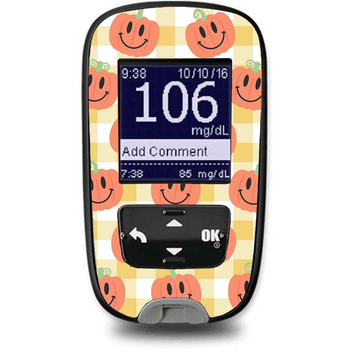 Pumpkin Smilies for the Accu-Chek Guide Glucometer | Pump Peelz