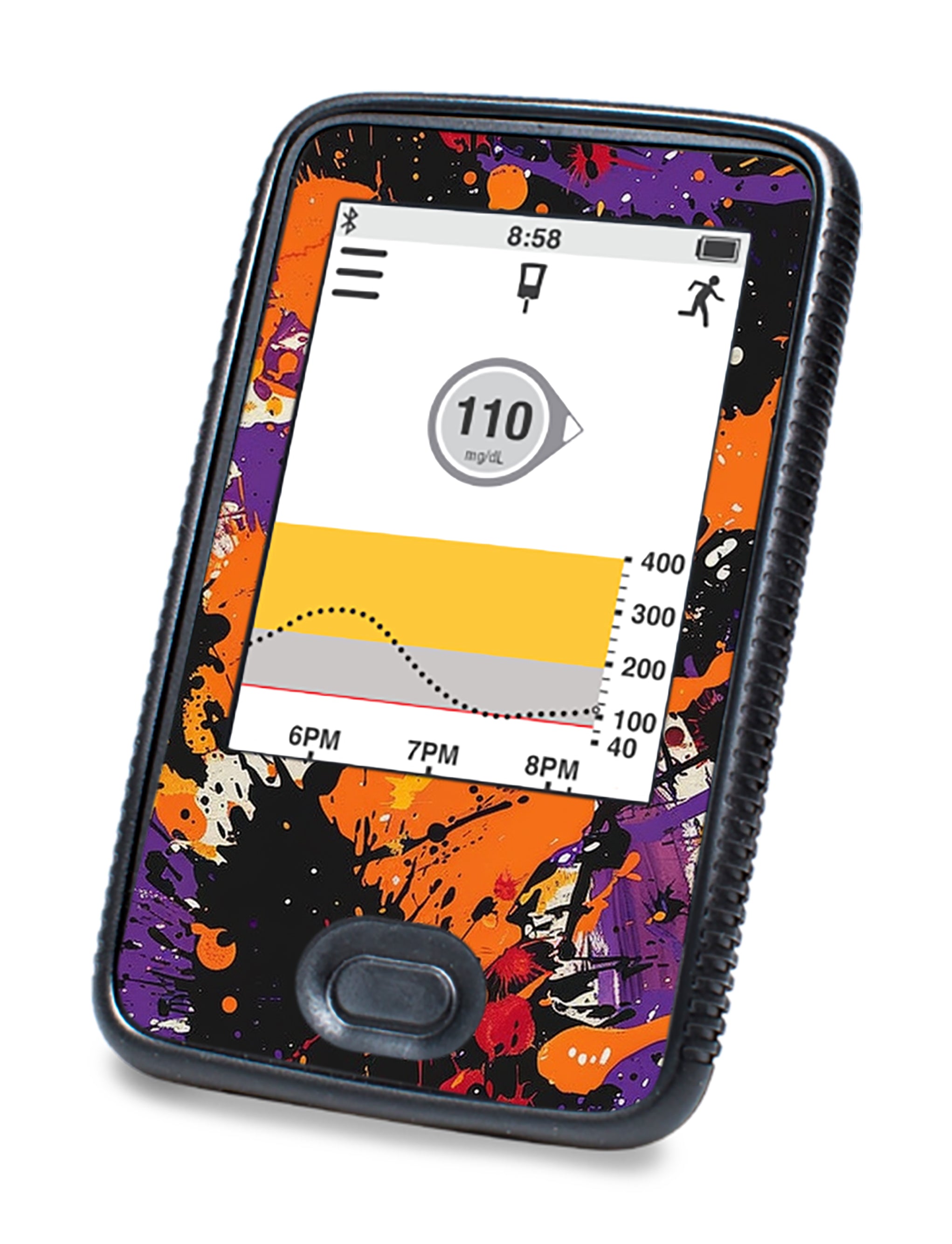 Spooky Splatter DEXCOM G6 Touchscreen Receiver — Pump Peelz